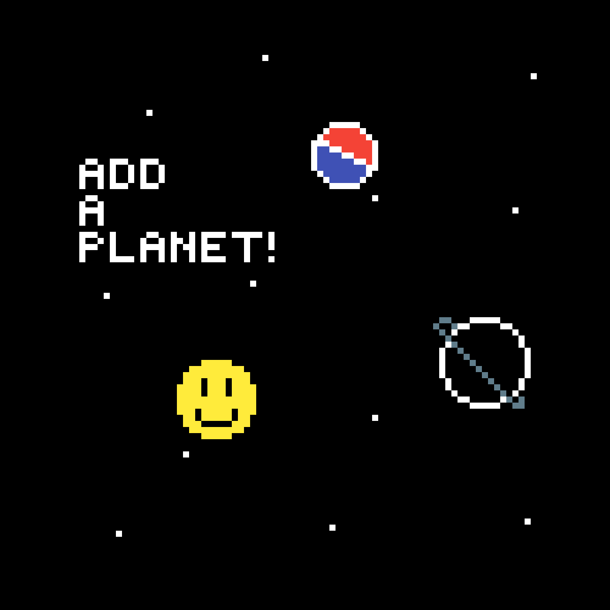 Editing Add a planet! - Free online pixel art drawing tool - Pixilart