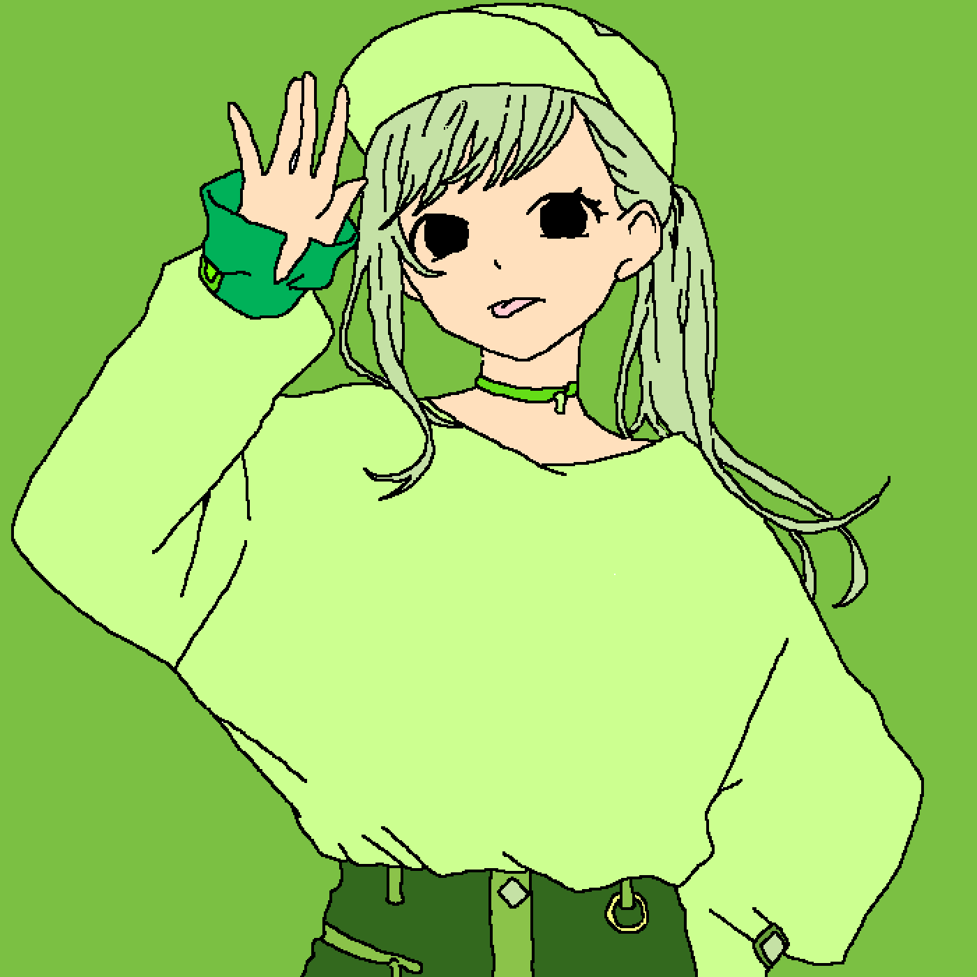 Pixilart - Kermit as a human girl by SavageLoser20