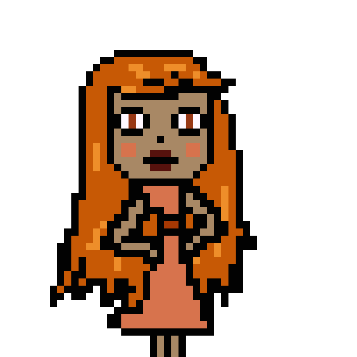 Pixilart - Blinking lady by Rainbow-spells