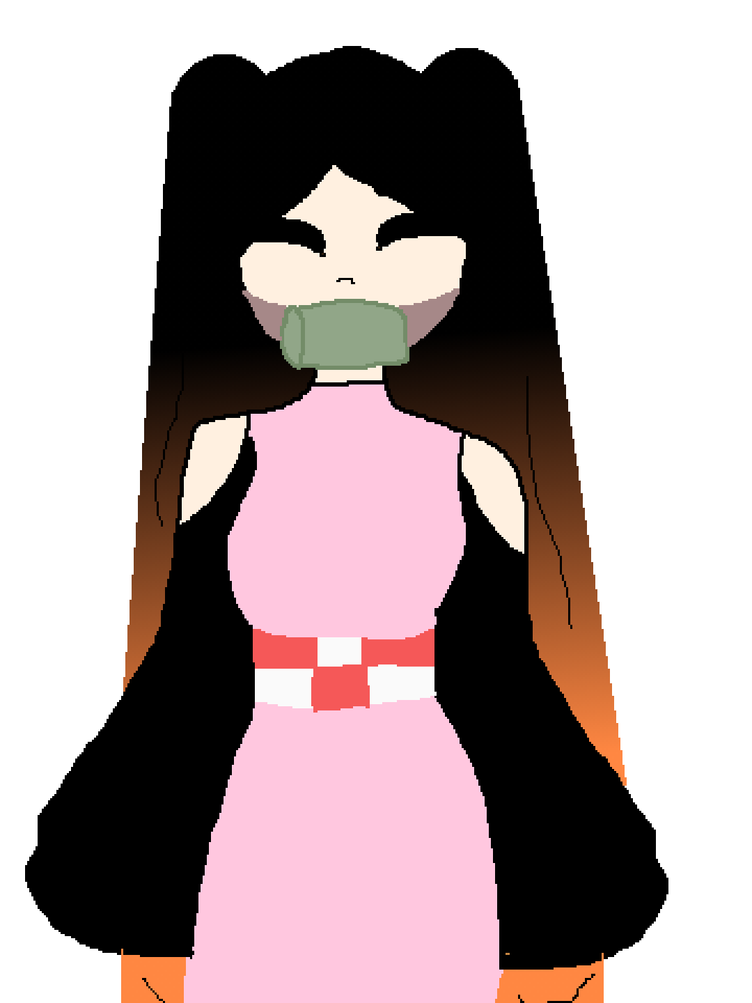 Edición Nezuko Chan - Herramienta gratuita de dibujo en línea de pixel ...