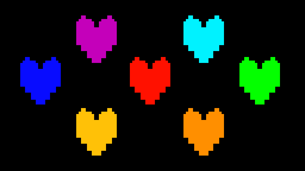 Pixilart - All the souls, Undertale by YourFishyFriend