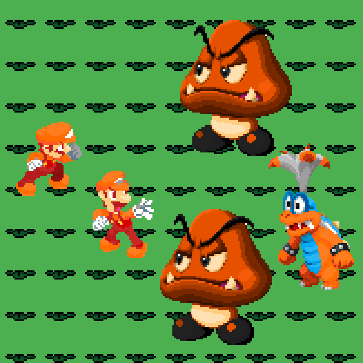 Pixilart - SMB3 Iggy Battle by ColinthePurpBro