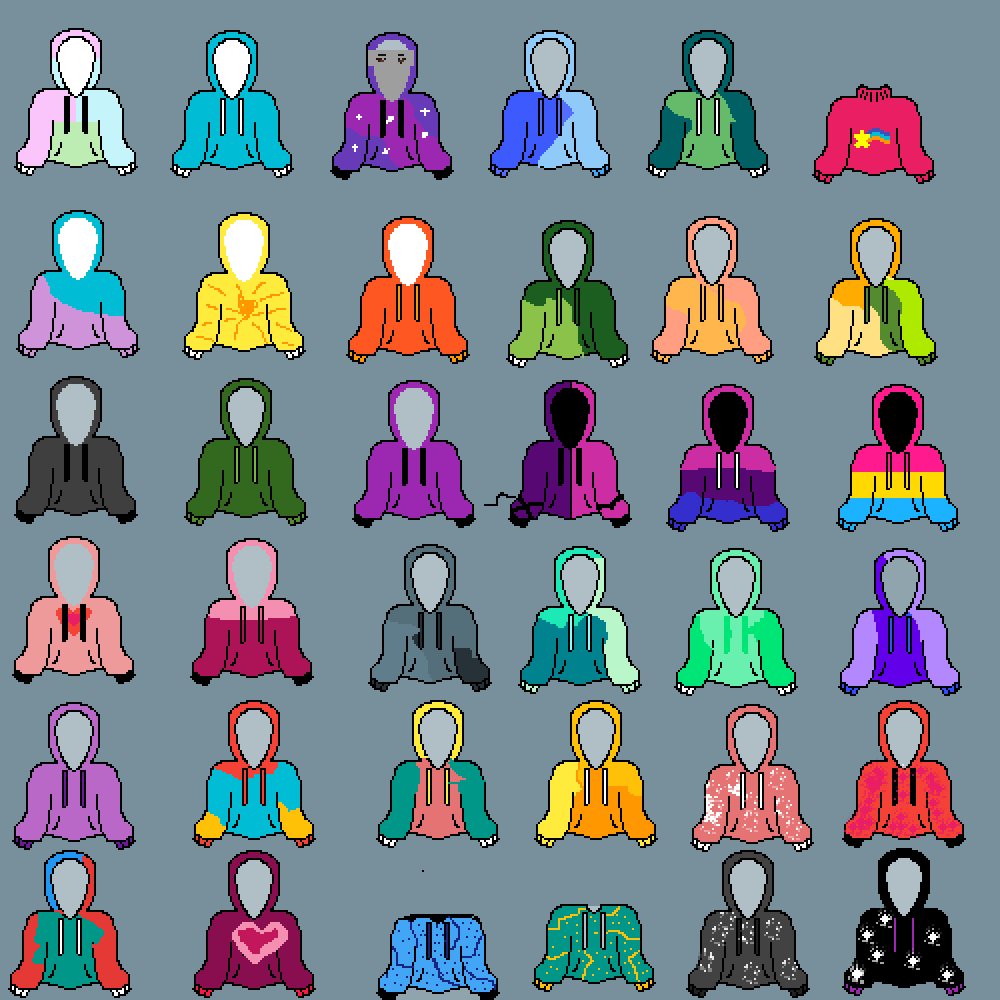 Editing hoodies - Free online pixel art drawing tool - Pixilart