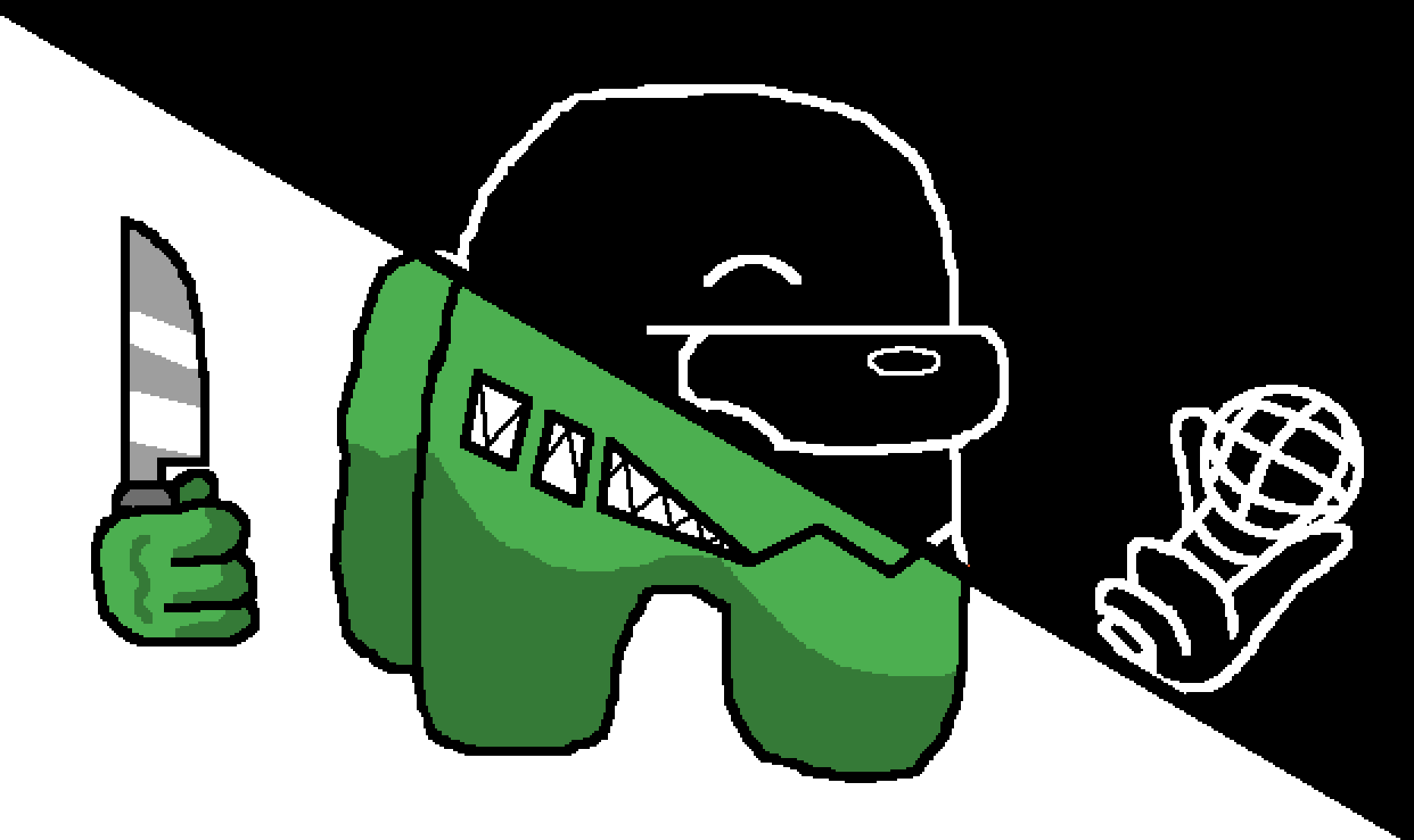 Pixilart - Vs Green Impostor But Worse Phase 2 by Redurt