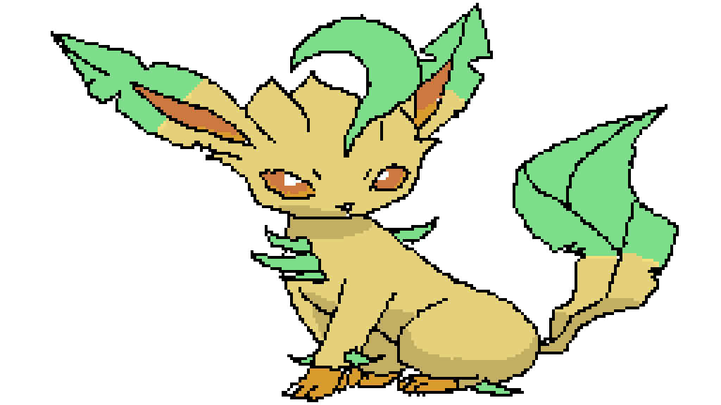 Pixilart - Leafeon by MegaCobalionII