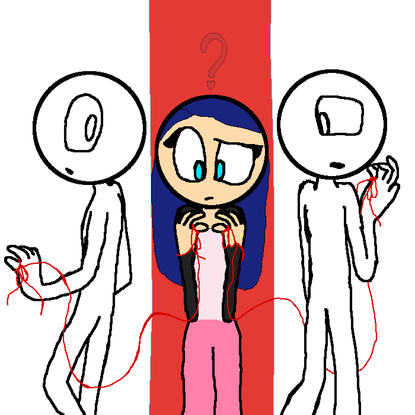 Editing love triangle - Free online pixel art drawing tool - Pixilart