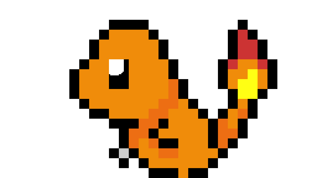 Editing Charmander - Free online pixel art drawing tool - Pixilart