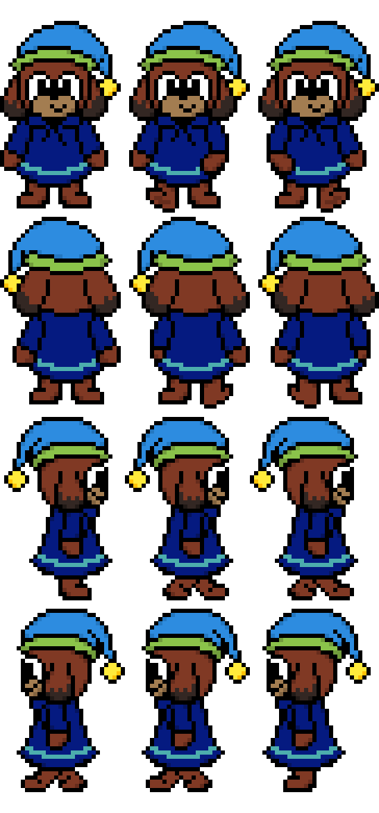 Pixilart - dexter sprite sheet by Archie-the-Racc