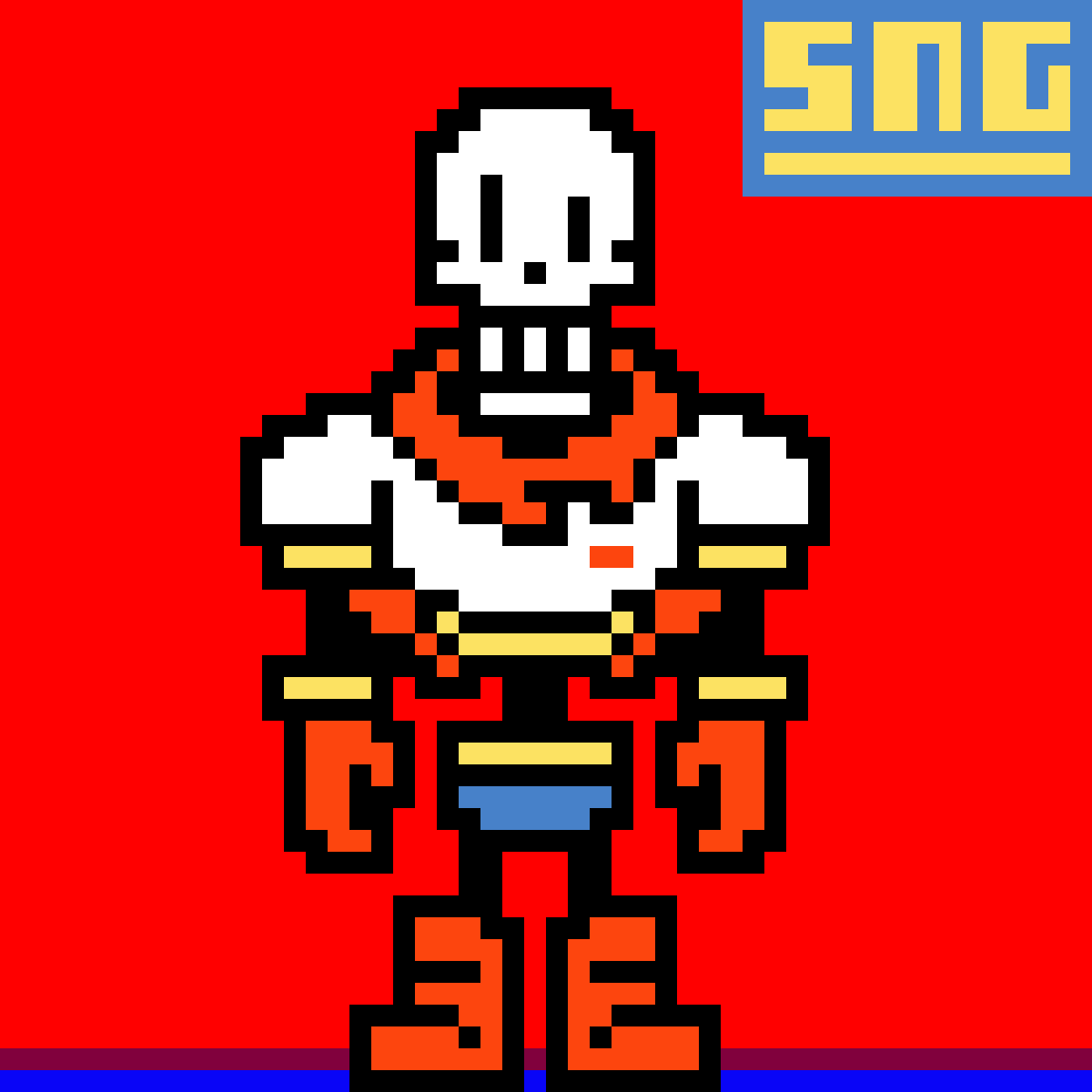 Pixilart - Papyrus Sprite Test V1 by S-N-G
