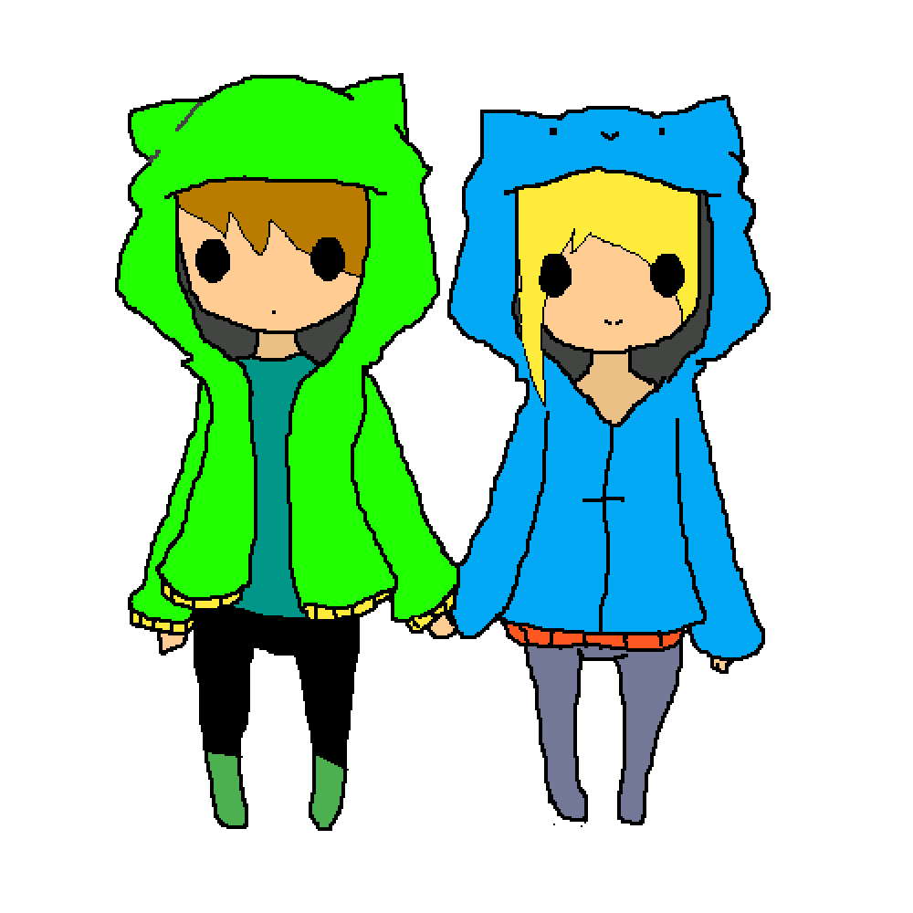 Pixilart - kawaii desu cats by berry-bear