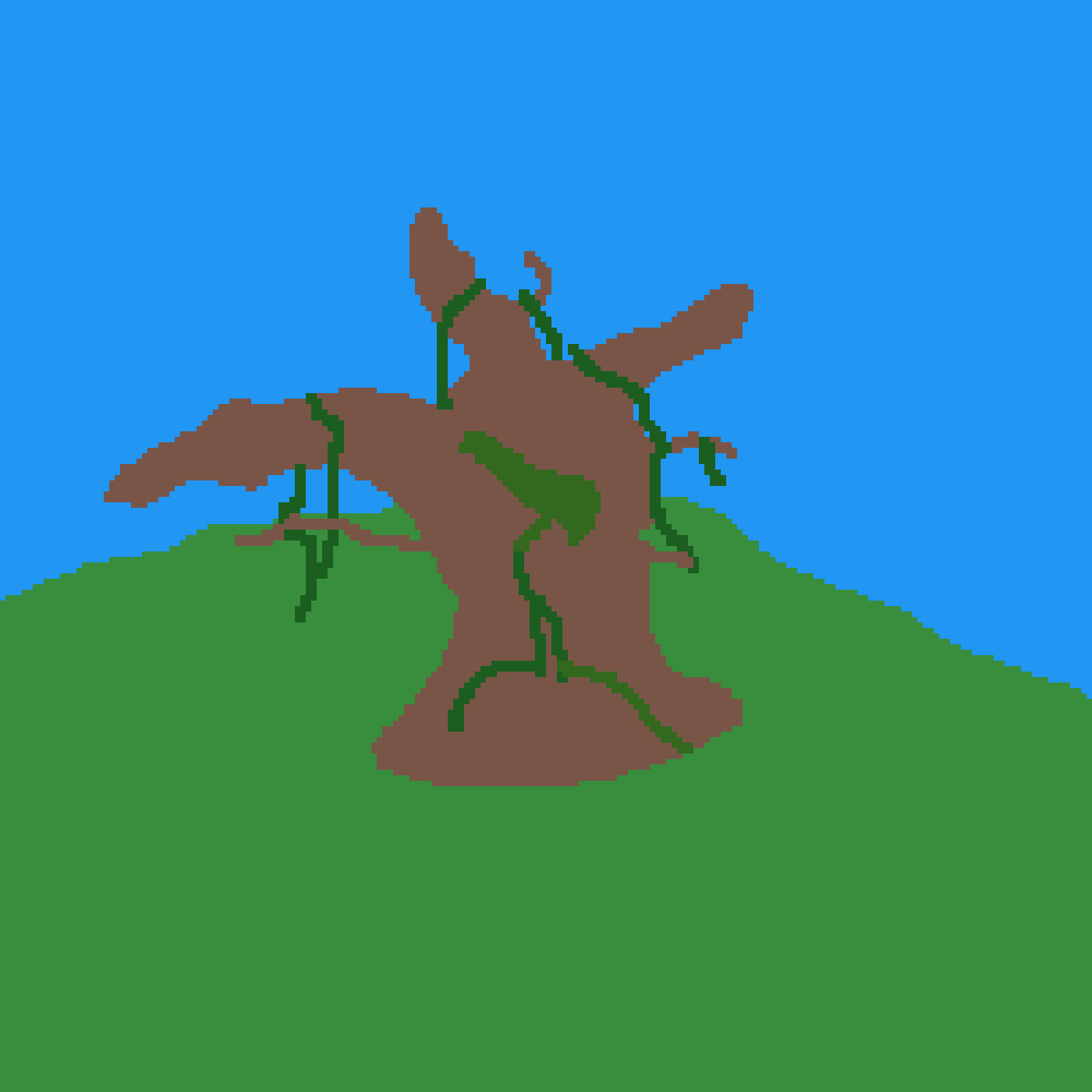 Pixilart - The ruined tree by thedeadbattery