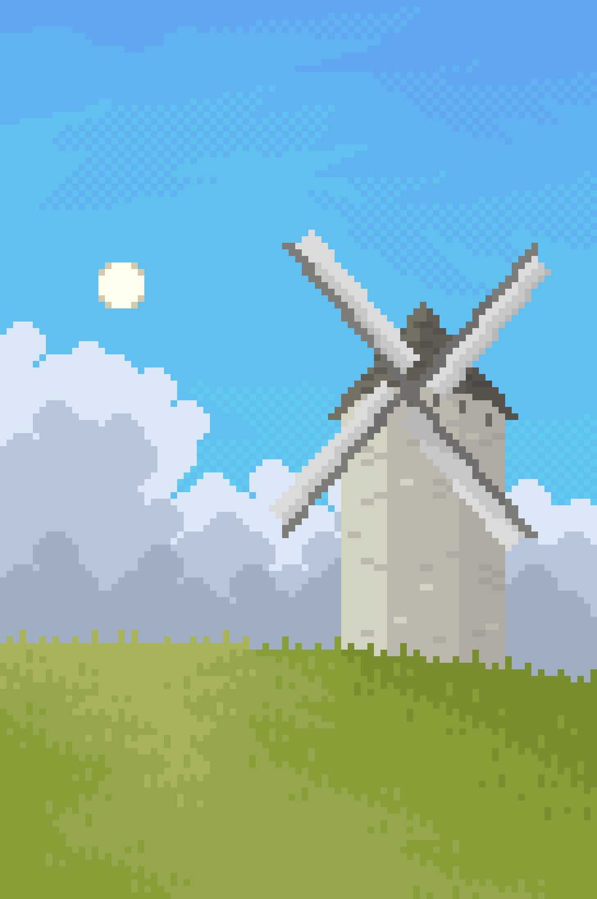 Pixilart - Windmill on a Hill by Copernicus