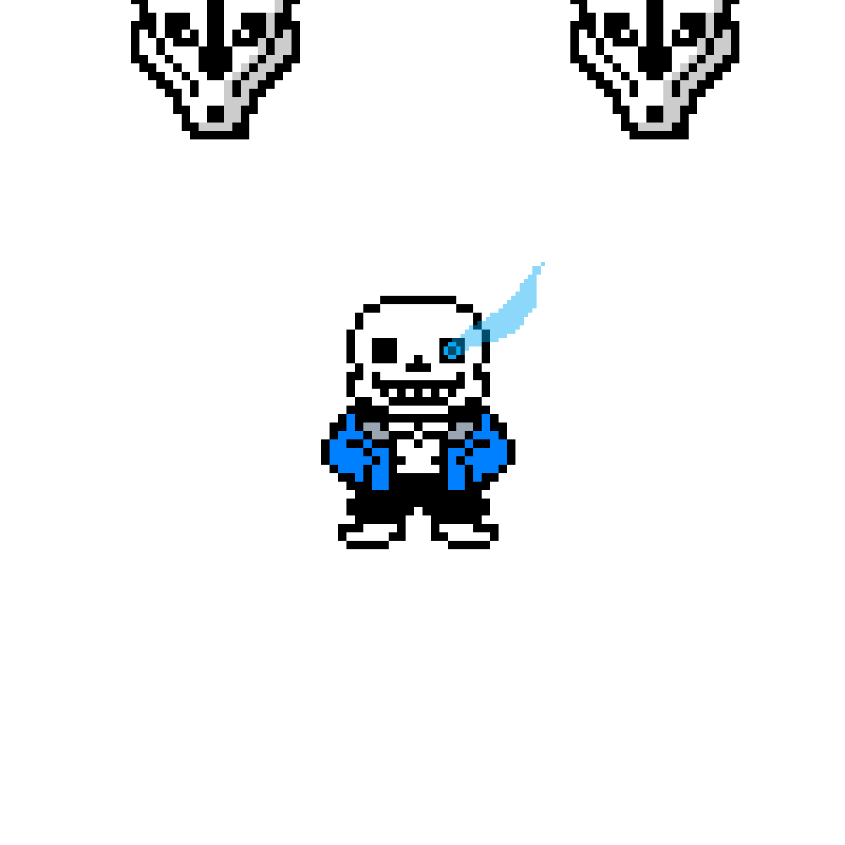 Pixilart - sans fight *WIP* by Bluestarfox67