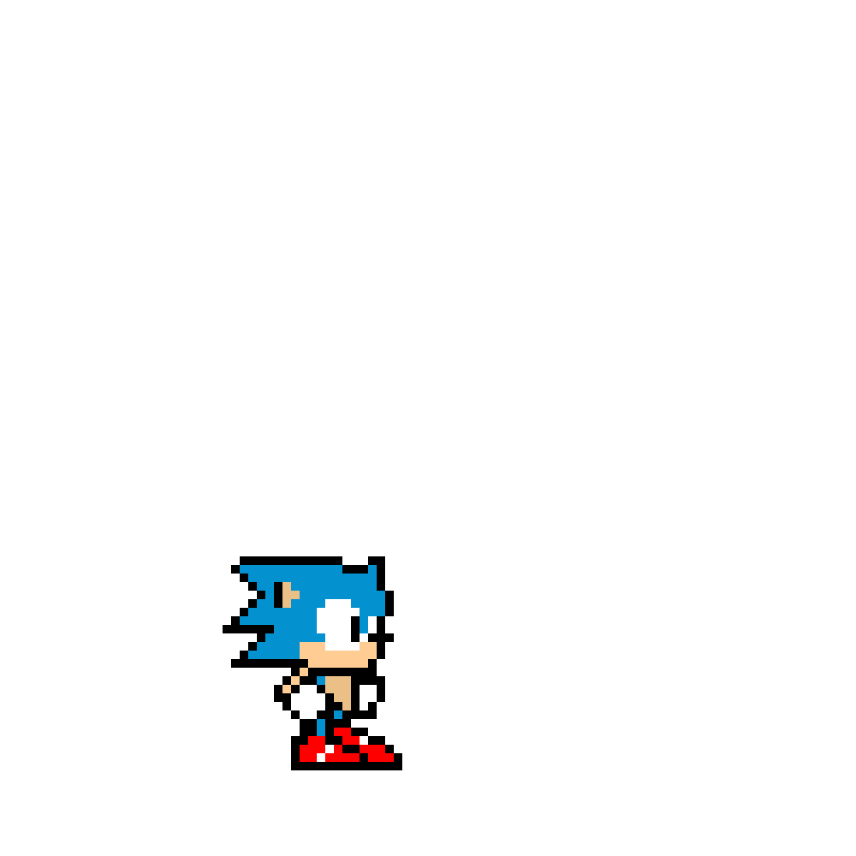 Editing sonic the hedgehog pixel art - Free online pixel art drawing ...