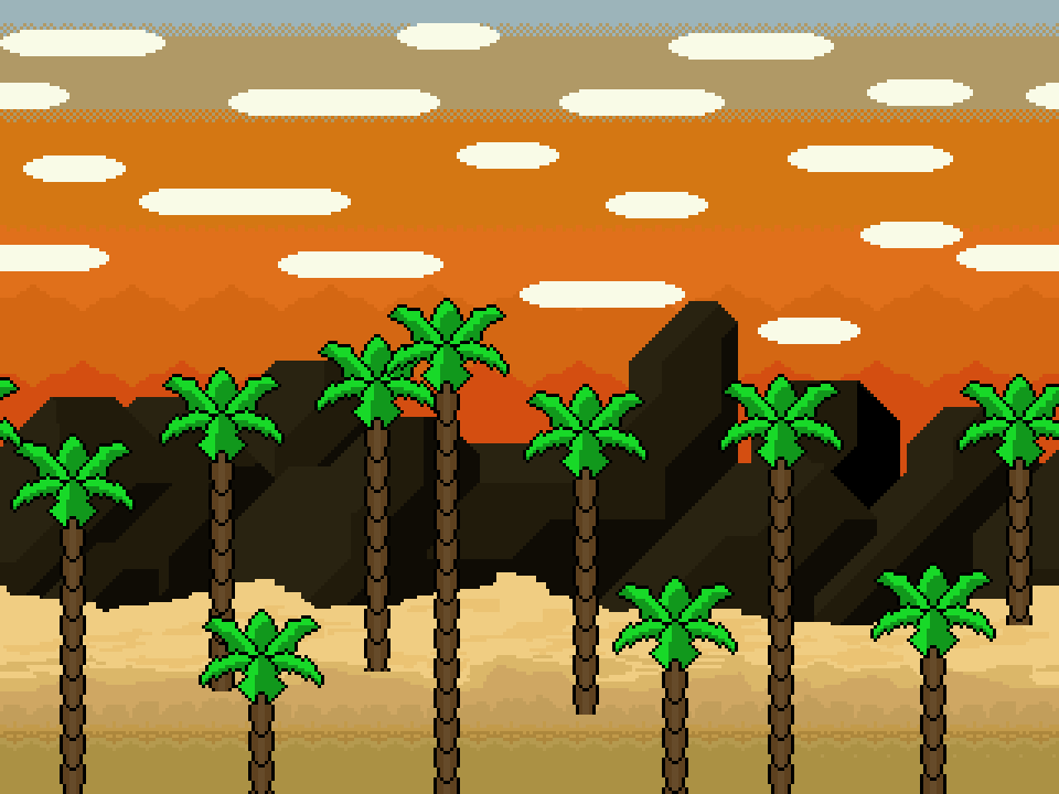 Pixilart - Desert Sunset Background by Solidfire
