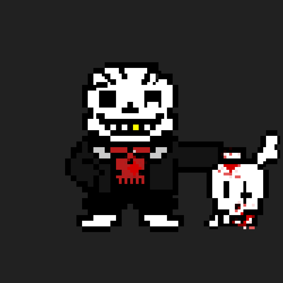 Pixilart - Insanity fell sans by 9iTcHy-b0i