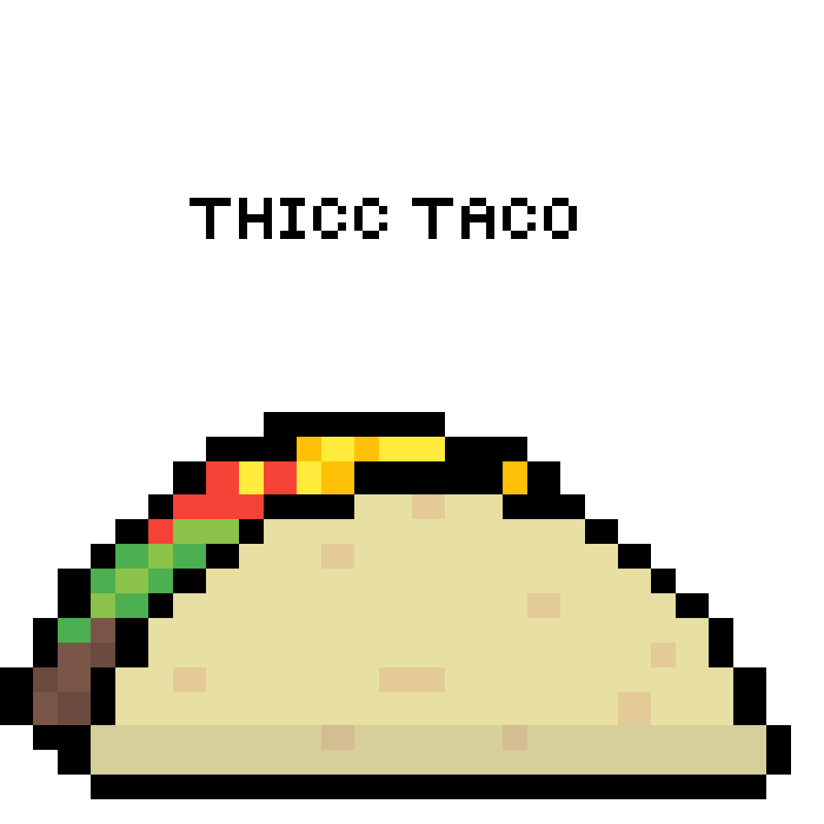 Pixilart Thicc Boi Taco By T0rm3nt0r