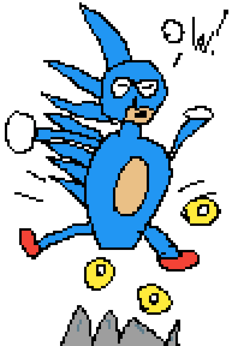 Pixilart - Sanic Mania Sprite 2 by SonicPixel1233