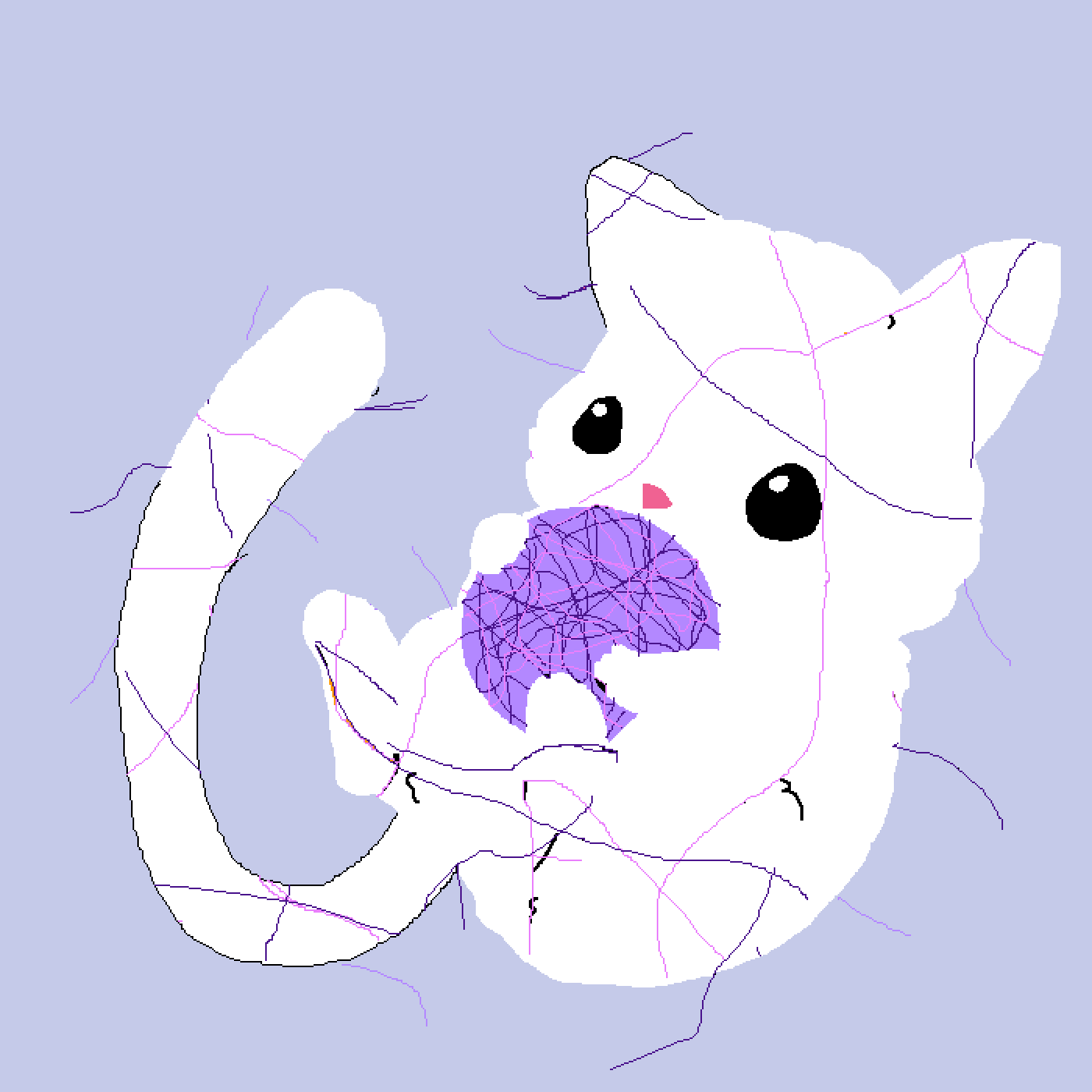 Pixilart - The messy cat by DarkSpiritual