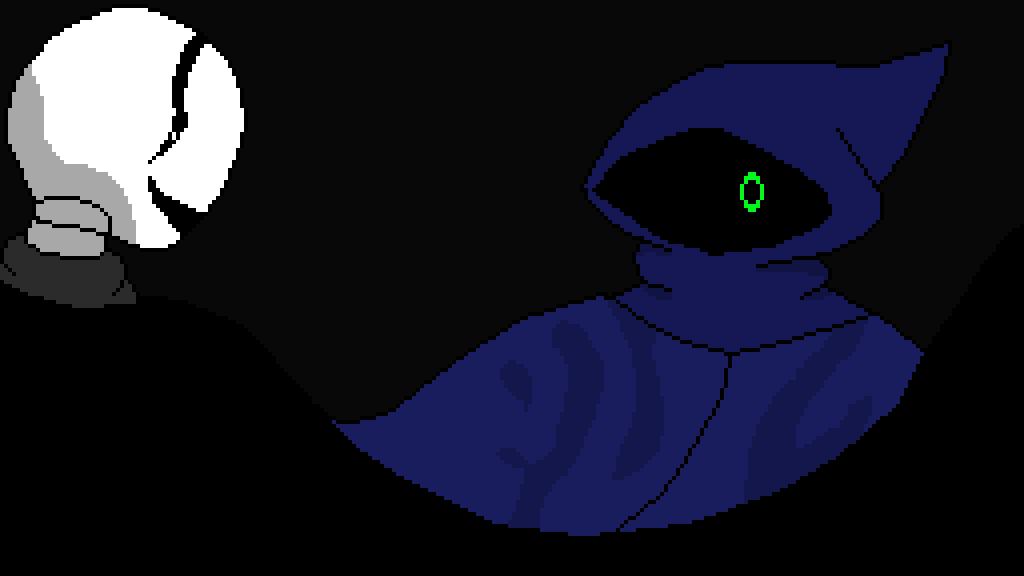 Pixilart - gaster and river person by EdgyTeenager
