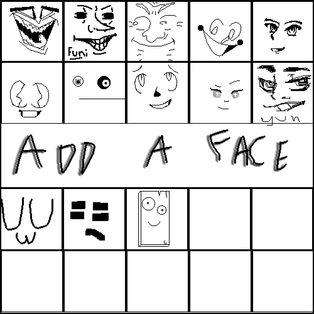 Editing Add a face - Free online pixel art drawing tool - Pixilart