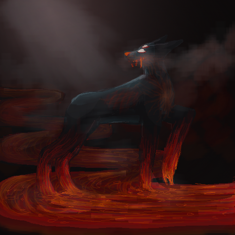 Pixilart - Hellhound REDRAW by Enfer