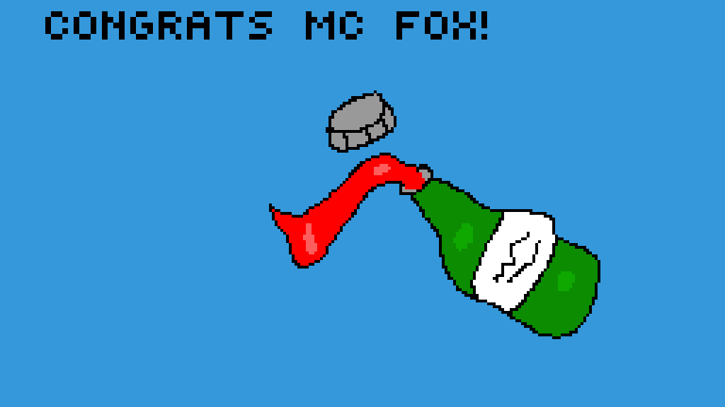 Pixilart - CONGRATS MC FOX! by SmellyNerpals