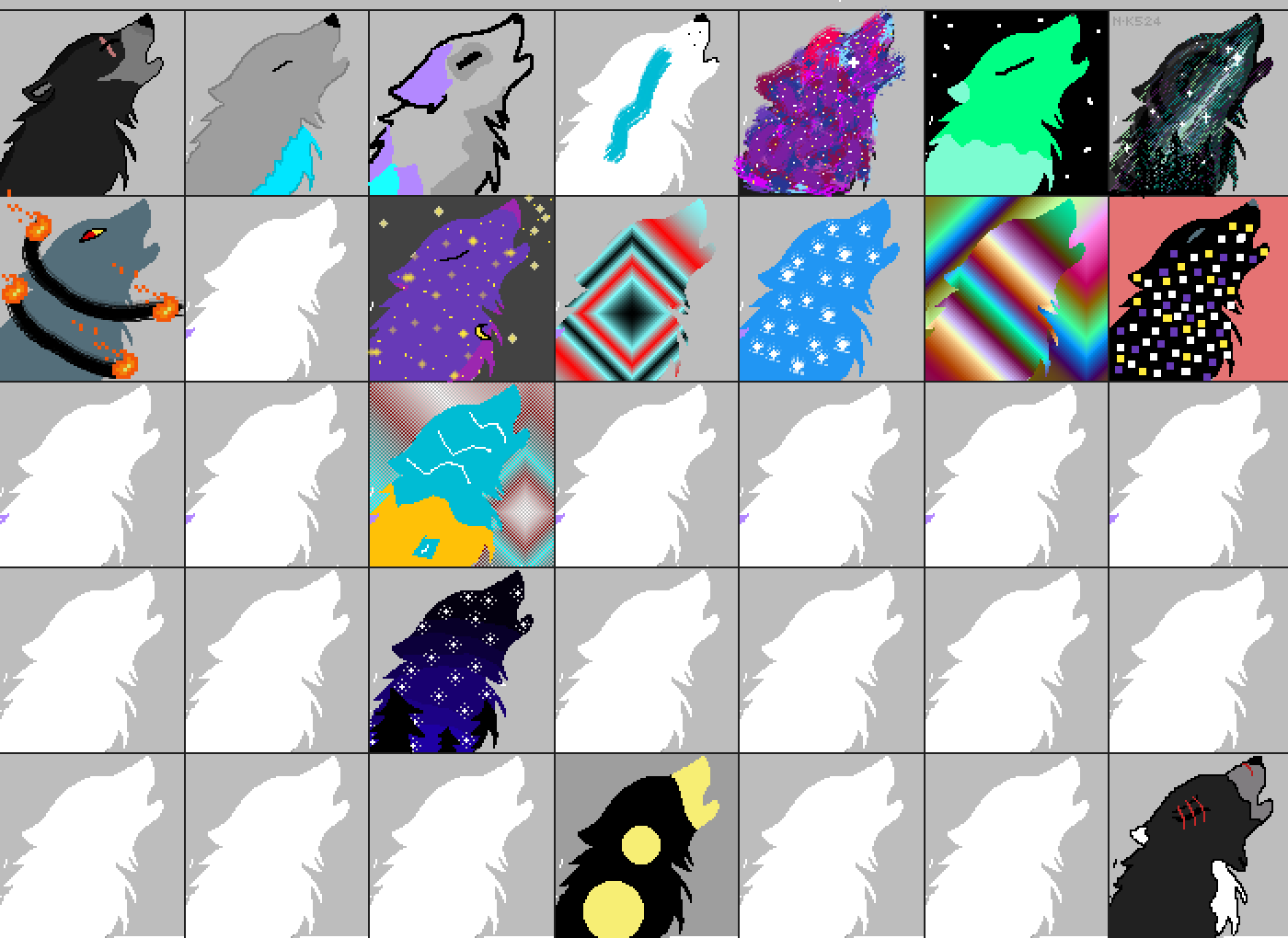 Pixilart - Sticky Note Wolf by Poke-Wolf