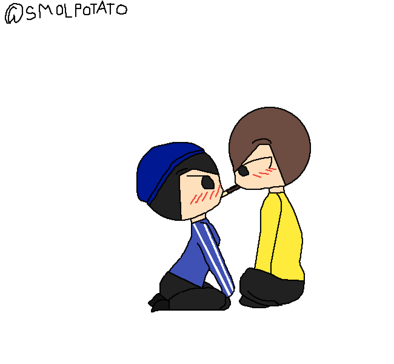 Pixilart - Wilbur x Quackity by soso