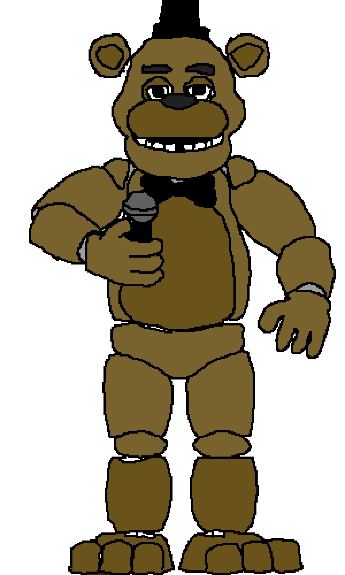 Pixilart - Freddy and broken Freddy by Sonic-Gamer