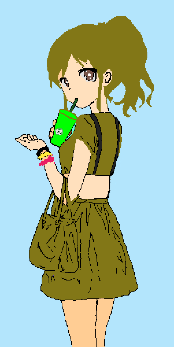 Editing grandma as a teen - Free online pixel art drawing tool - Pixilart