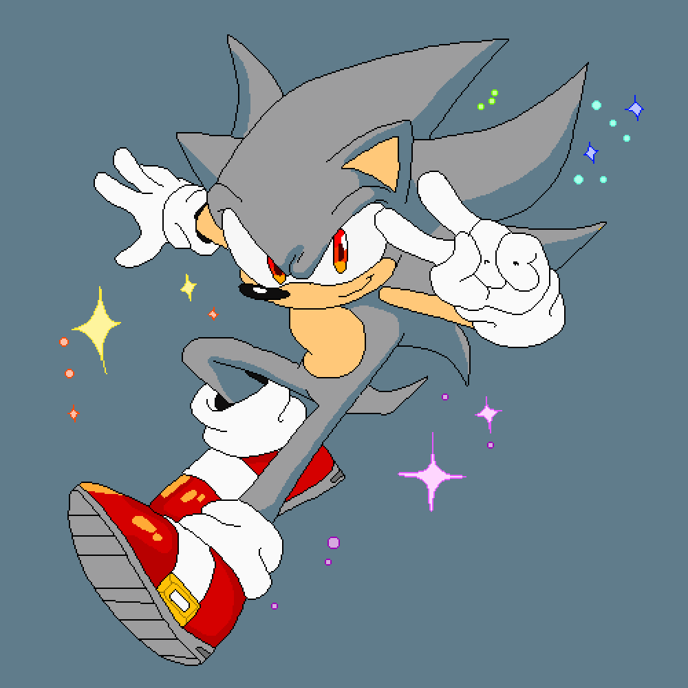 Pixilart - Hyper Sonic by atobin0002
