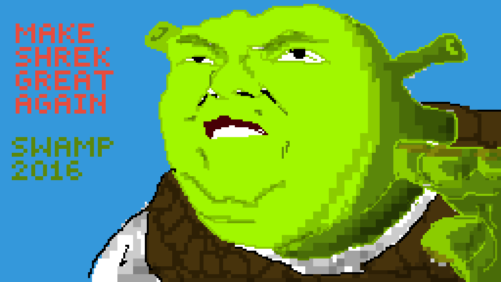 Pixilart - SHREK by ABEAUA