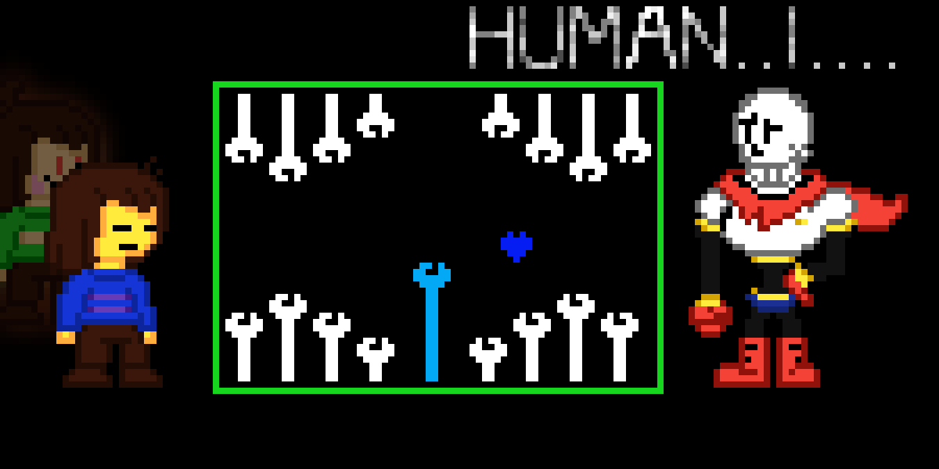 Pixilart - deltarune papyrus fight by BlueboxDude