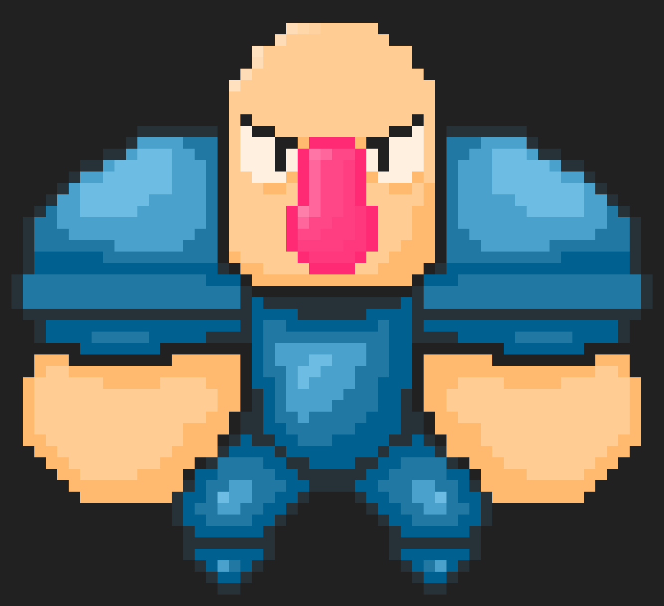 Pixilart - angry warrior by llama-kin