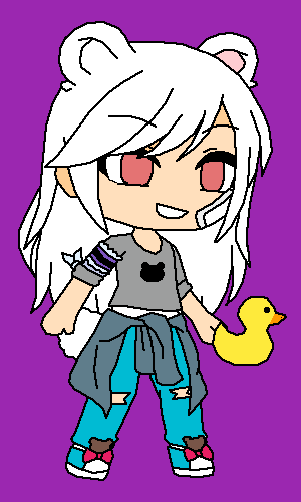 Editing bear gacha life - Free online pixel art drawing tool - Pixilart
