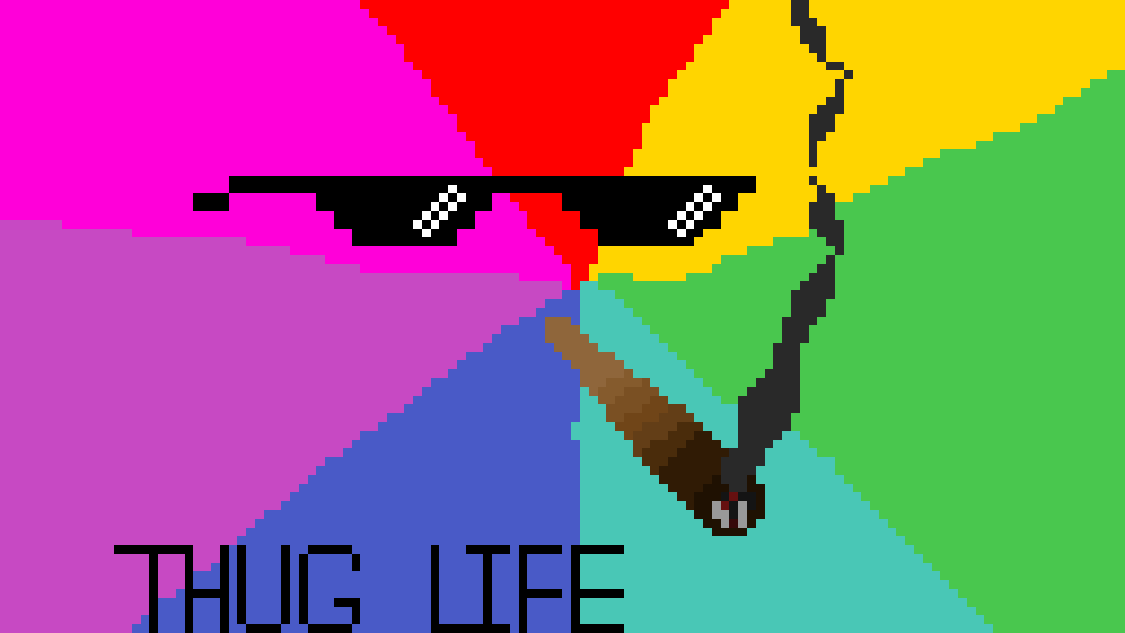 Editing Thug Life - Free online pixel art drawing tool - Pixilart