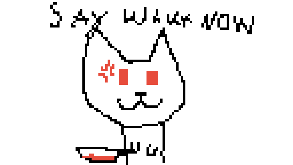 Editing say whut now - Free online pixel art drawing tool - Pixilart