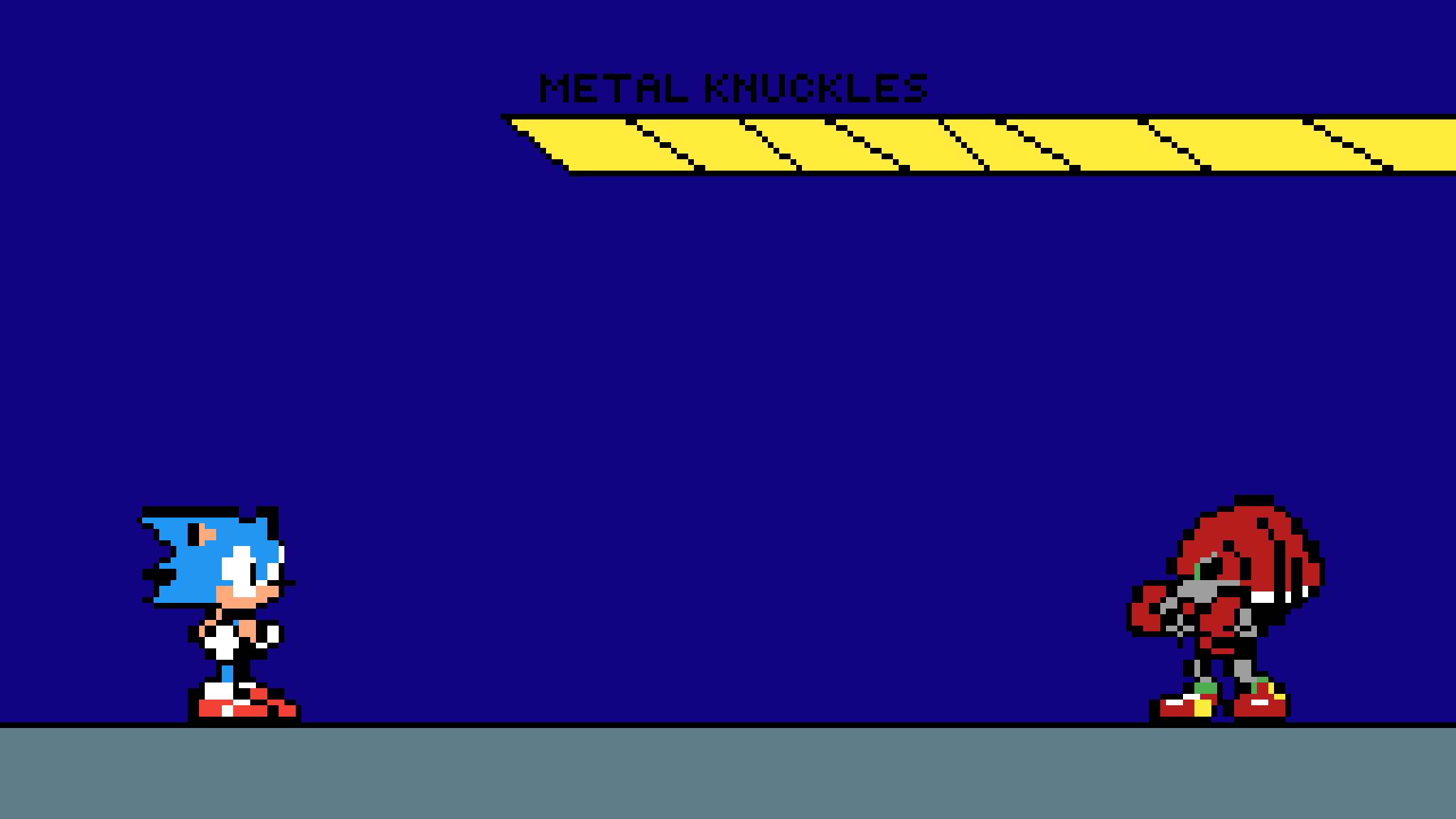 Pixilart - classic vs metal knuckles by Josh-the-hedge