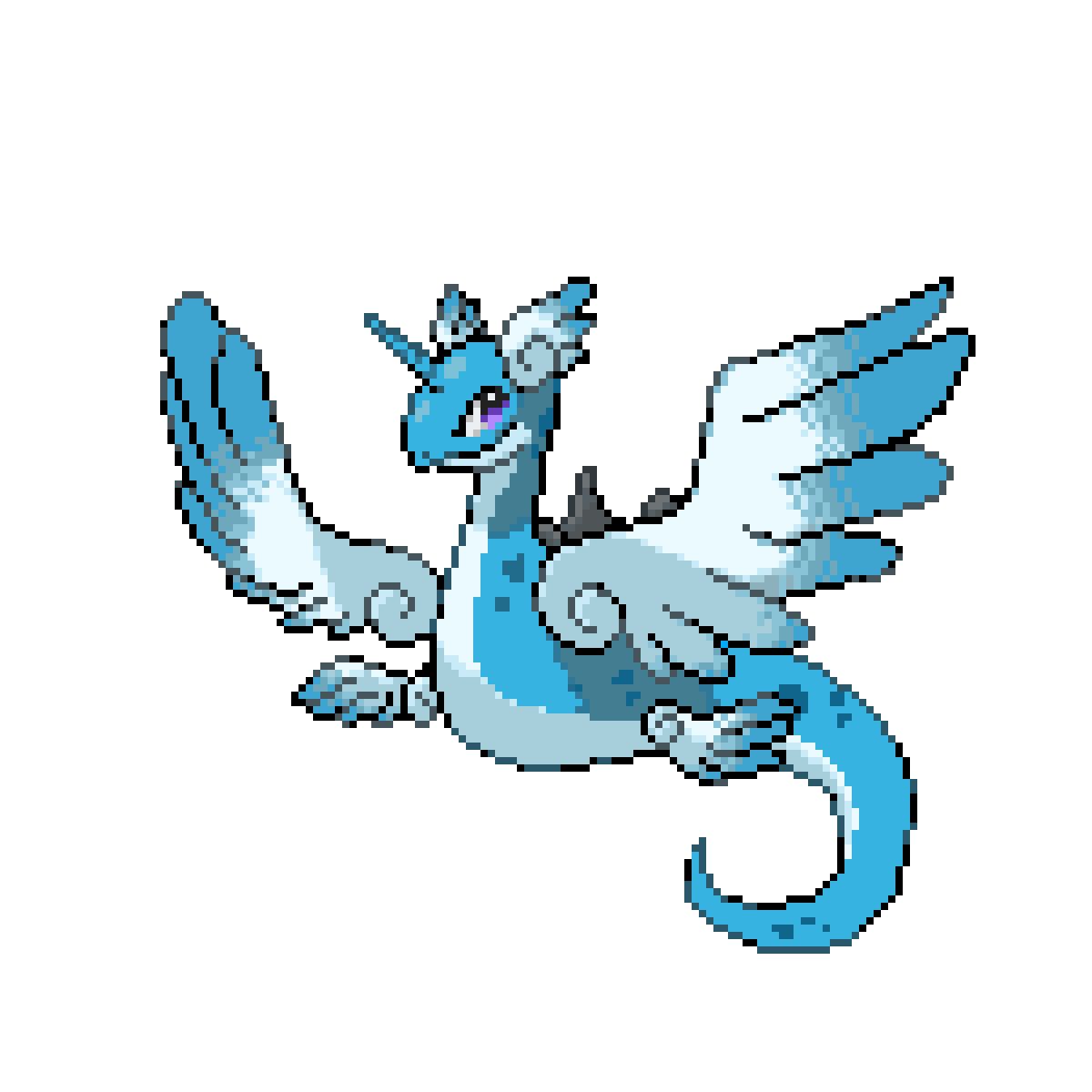 Pixilart - Lapras Flying Type by BluePixel687