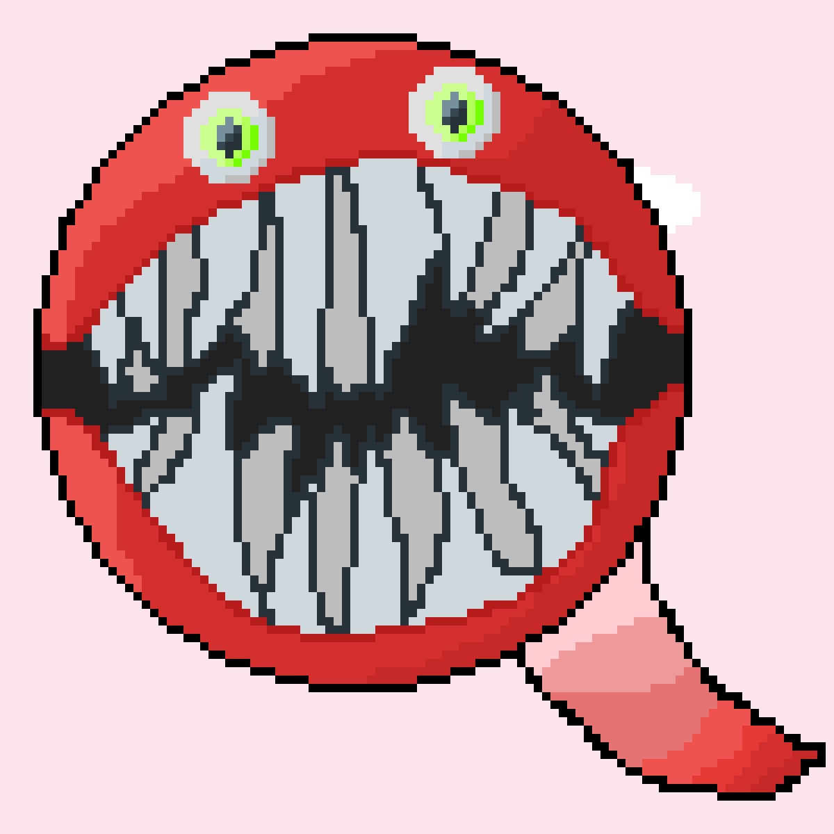 Pixilart - Eyeball with teeth by Geo-wolf
