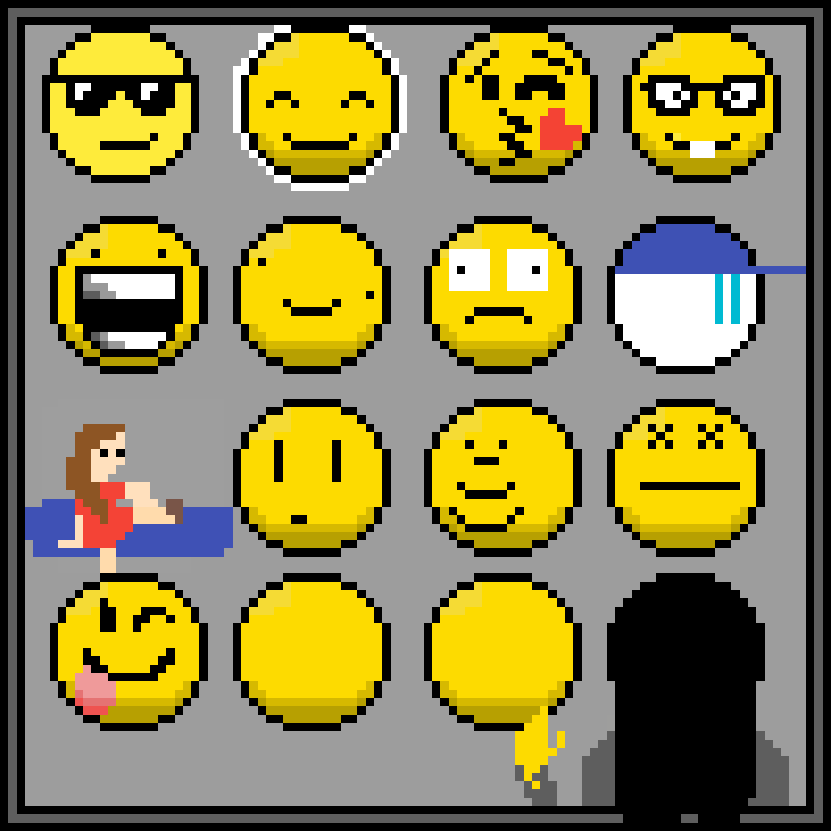 Editing make a face :D - Free online pixel art drawing tool - Pixilart