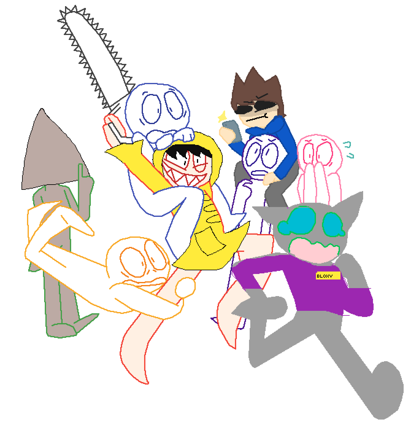 Pixilart - Six NO by testedcatdraws