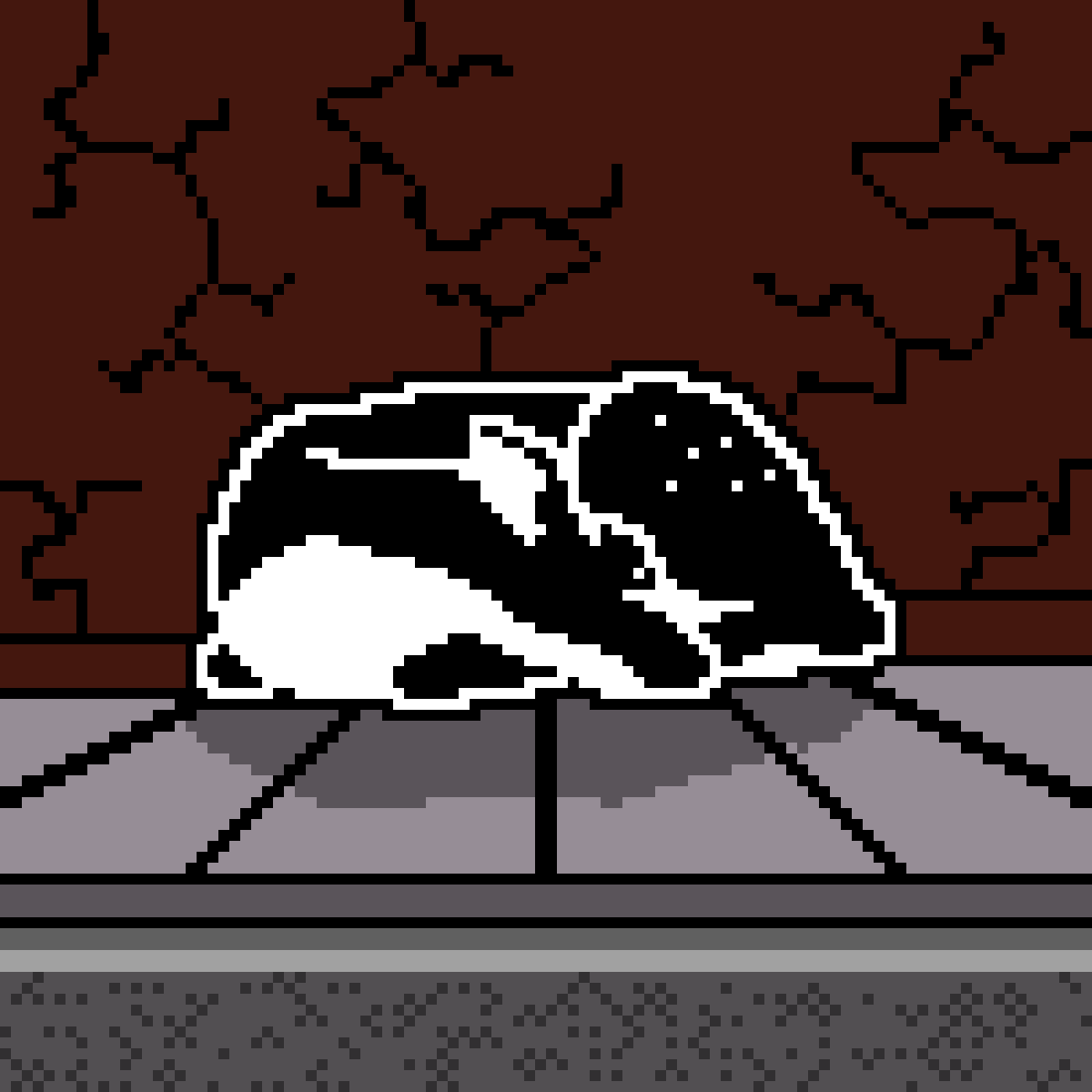 Editing ghost deer in city sidewalk - Free online pixel art drawing ...