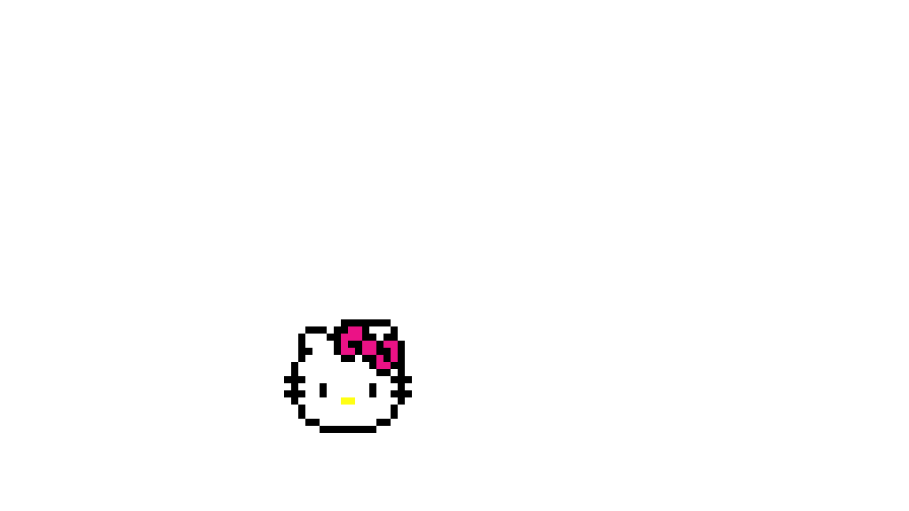 Editing Hello Kitty - Free online pixel art drawing tool - Pixilart