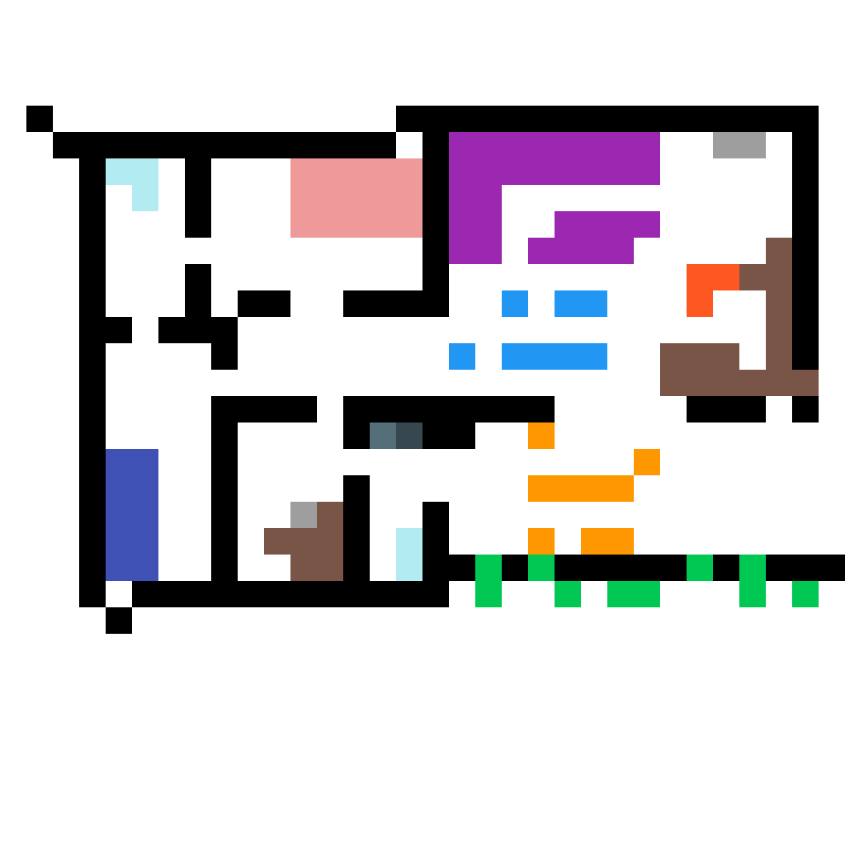 Editing Casa azotea de un piso - Free online pixel art drawing tool ...