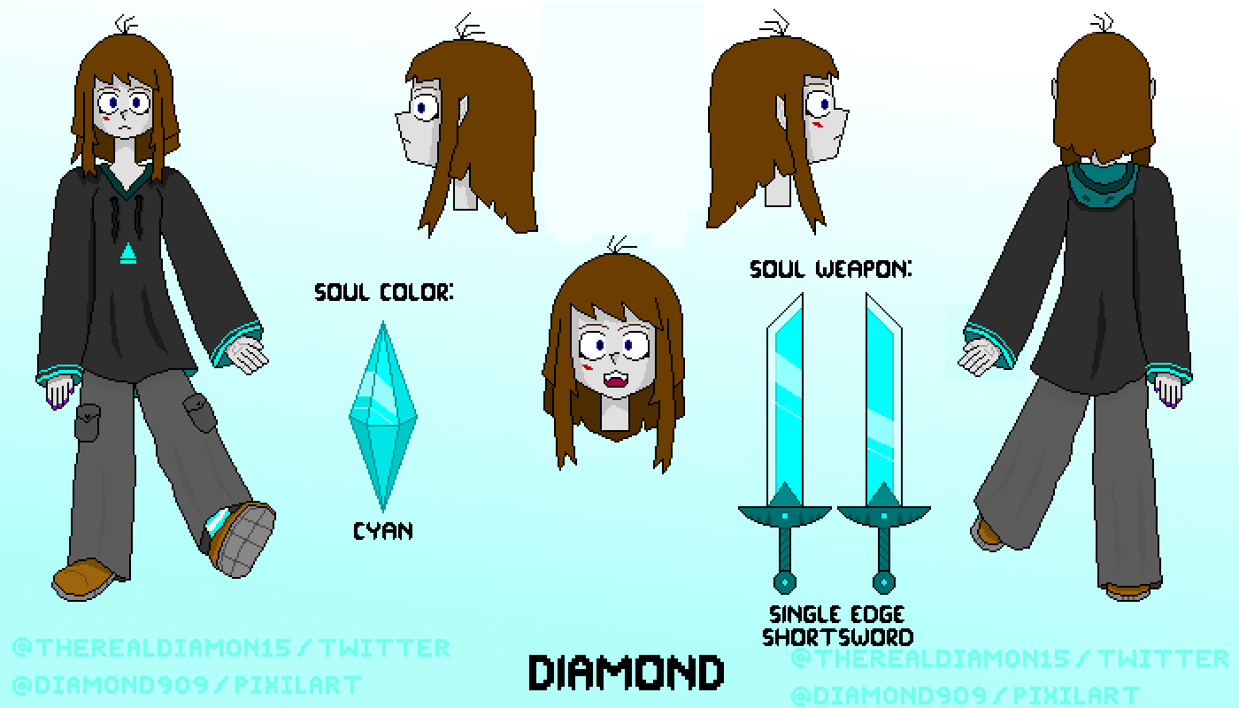 Pixilart - Diamond reference sheet by diamond909
