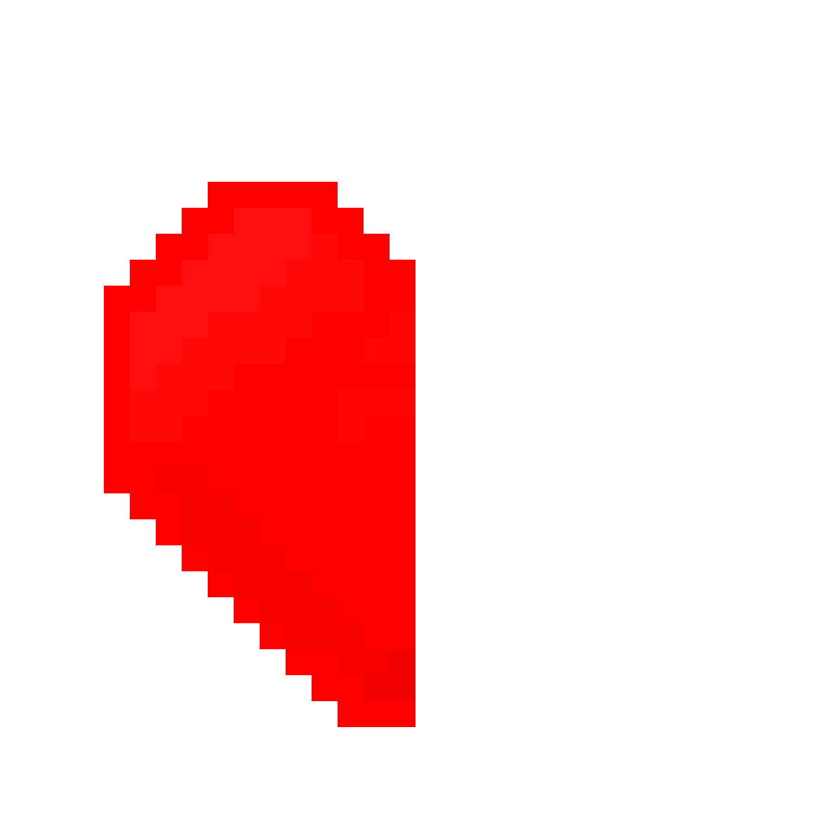 Pixilart - Half Heart by Koreon