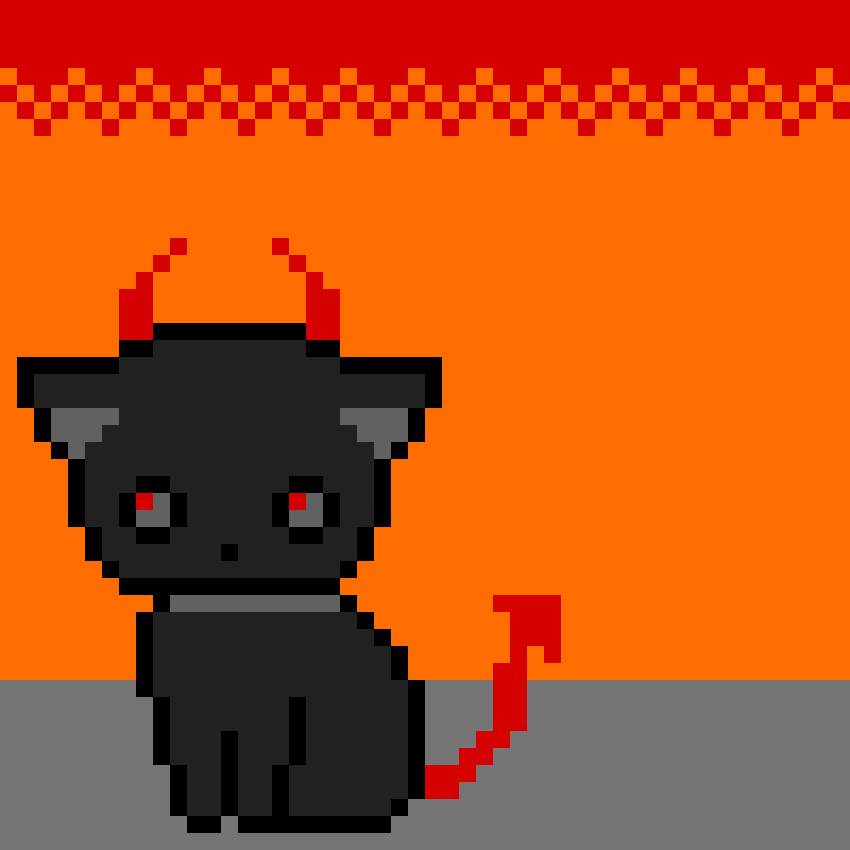 Pixilart - Demon Kitty by randomkoala