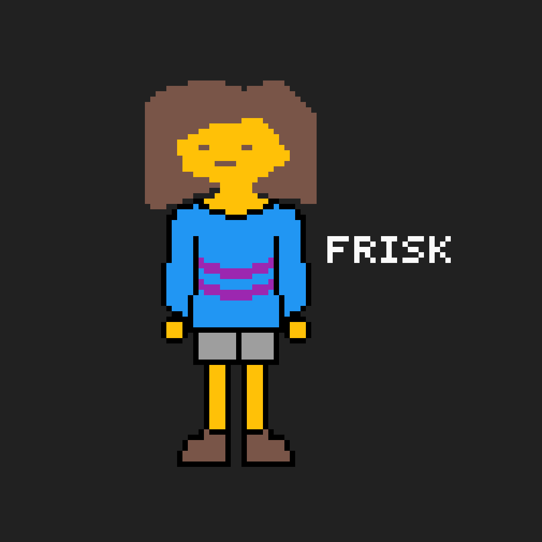 Pixilart - Frisk - Undertale by thedonutpanda
